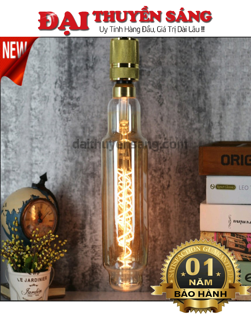 Bóng đèn Edison TT75 thủy tinh ánh sáng vàng chống nước trang trí quán ...